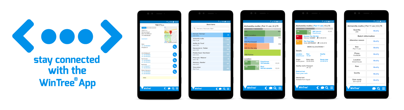 Stay connected with the WinTree® App • TSD